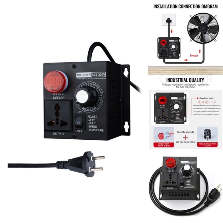 Ac Motor Speed Controller 120v Variable Speed Controller Fan Speed Controller Motor Variable