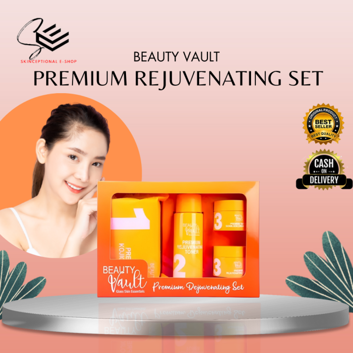 Beauty Vault Glass Skin Essentials Premium Rejuvenating Set / Whitening ...