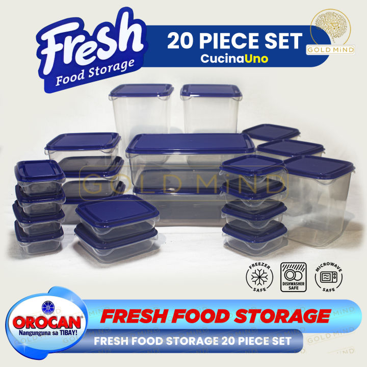OROCAN CucinaUno FRESH FOOD STORAGE 20 PIECE SET | Lazada PH