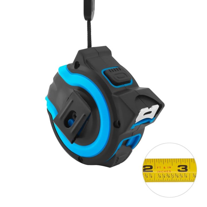 1/8 inch Retractable Tape Measure Fraction Markings Full Imperial Scale ...