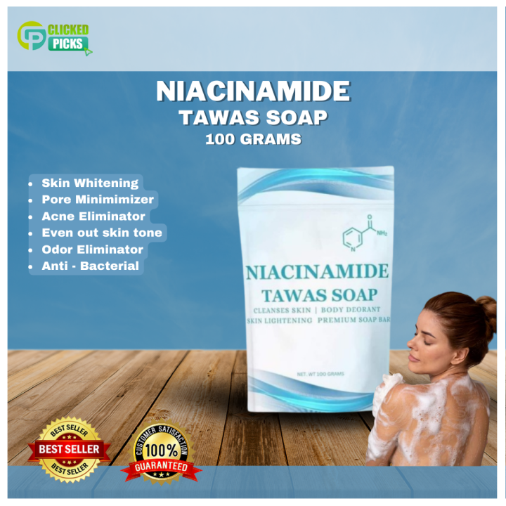 ORIGINAL NIACINAMIDE TAWAS SOAP TRENDING SOAP Skin Whitening I Pore ...