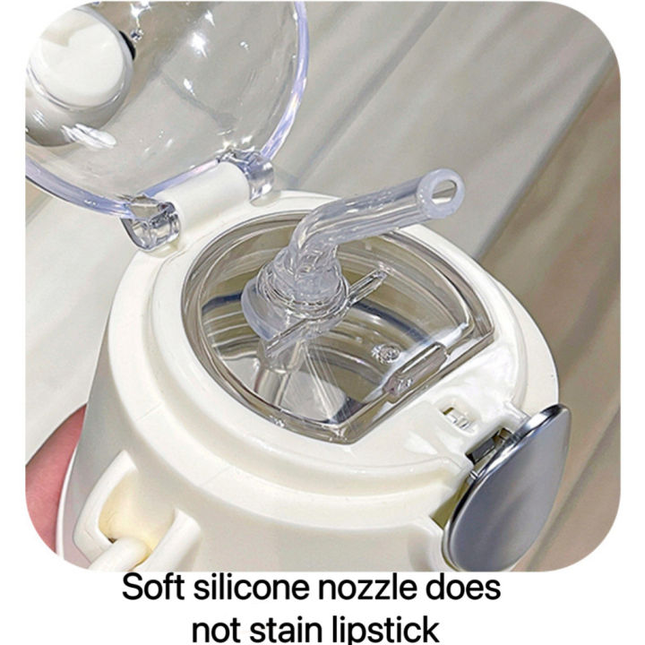 630ml Cartoon doll Water Bottle Large capacity With Straw Leakproof ...