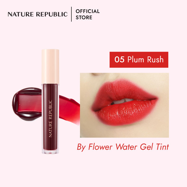NATURE REPUBLIC BY FLOWER WATER GEL TINT 05 PLUM RUSH | Lazada PH