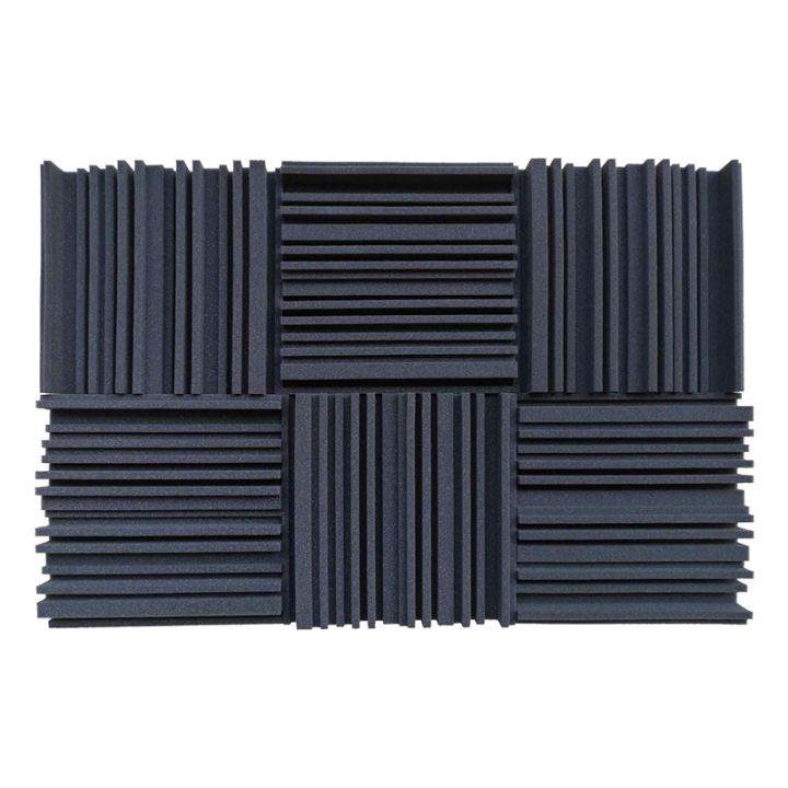 6 Pcs Acoustic Studio Absorption Foam Panel Broadband Sound Absorber ...