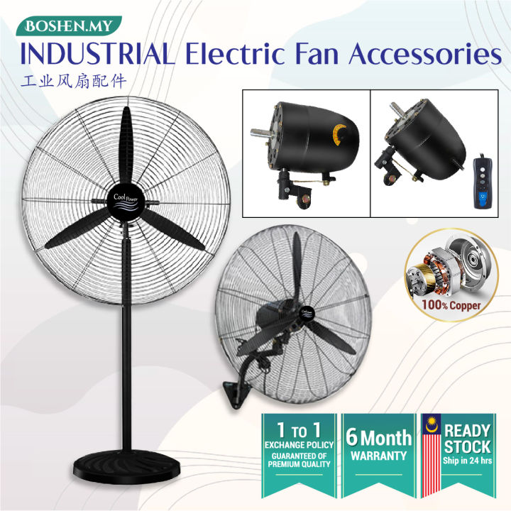 COOL POWER Wall Stand Industrial Fan Motor Accessories Blade Base Cover ...
