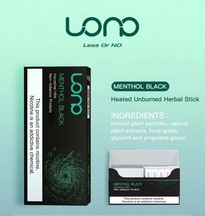 LONO The New Flavour BLACK MENTHOL - READY STOCK | Lazada