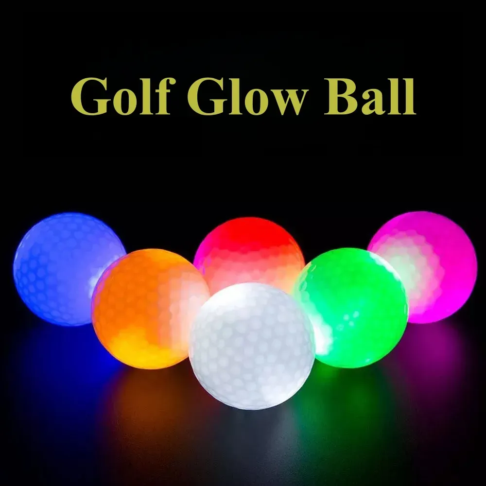 DIYMETAL ลูกกอล์ฟกลางคืน LED Night Golf BALL Multi-Coloured ไม่มีการจับ ...