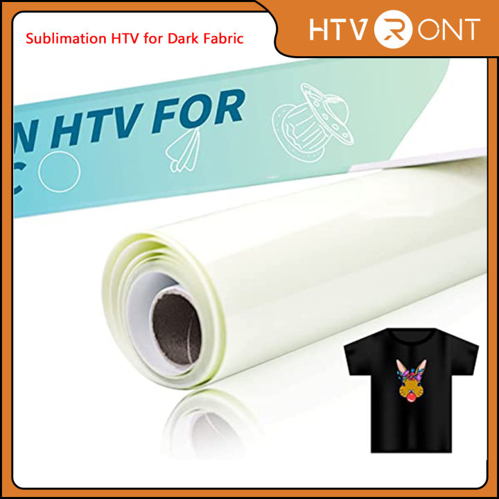 HTVRONT Clear HTV Vinyl for Sublimation for Dark Fabric12" x 5FT ...