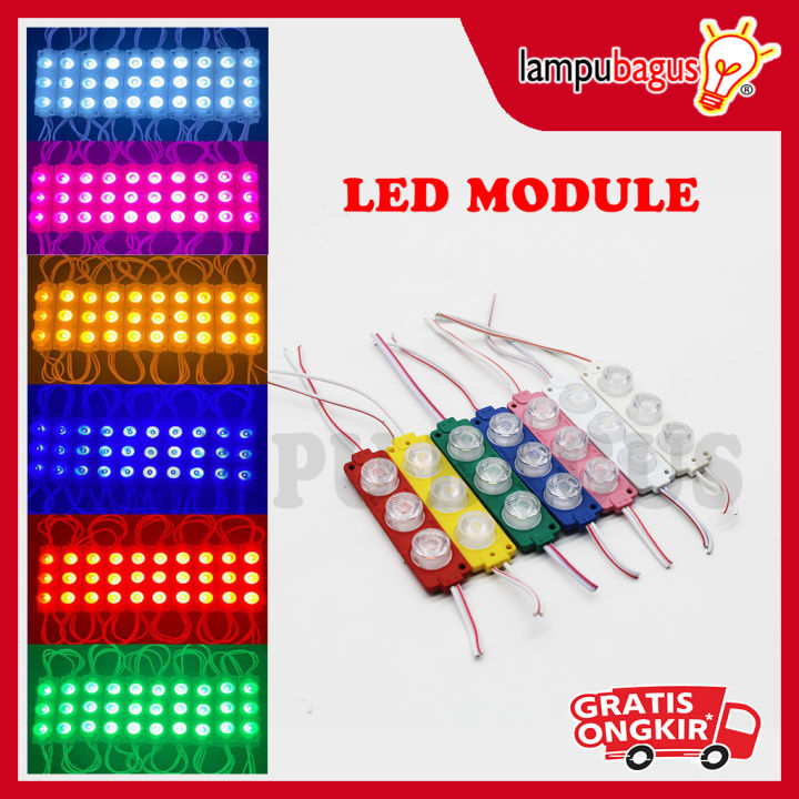 Lampu Led Module 3 Watt 12 Volt Lampu Module Led 12 Volt 3 Mata