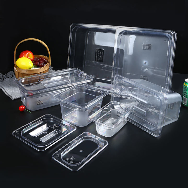Acrylic pot plastic transparent spicy food selection box rectangular a ...