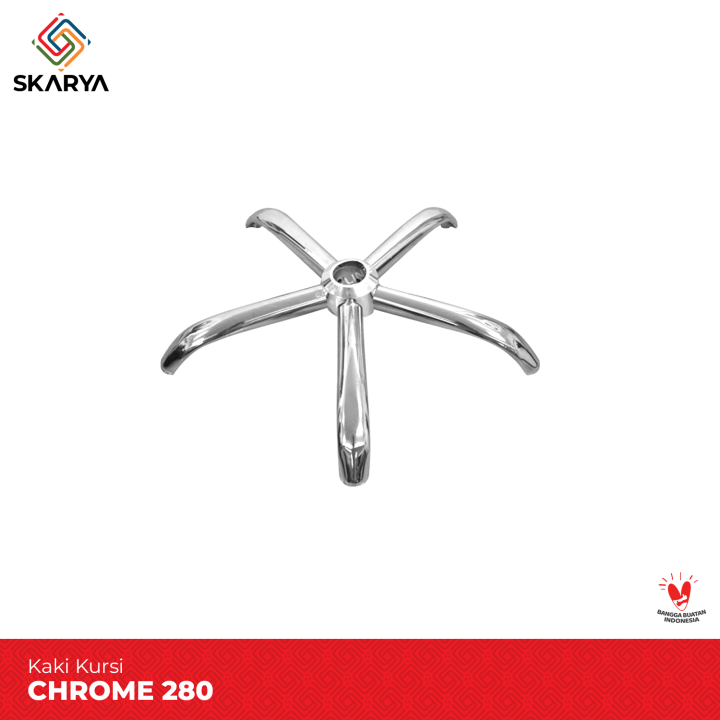 Kaki Kursi Kantor Besi Chrome 280 (Baru) | Lazada Indonesia