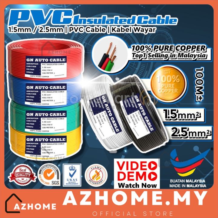 (GN Kabel) PVC Insulated Cable 1.5mm / 2.5mm | Auto Control Cable ...