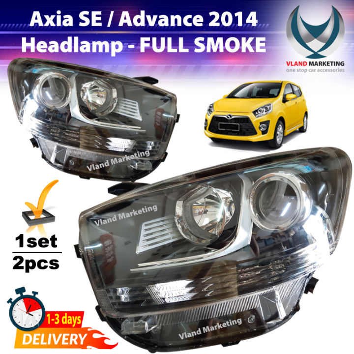 VLAND Perodua Axia SE / Advance 2014 - 2016 Projector Head lamp ...