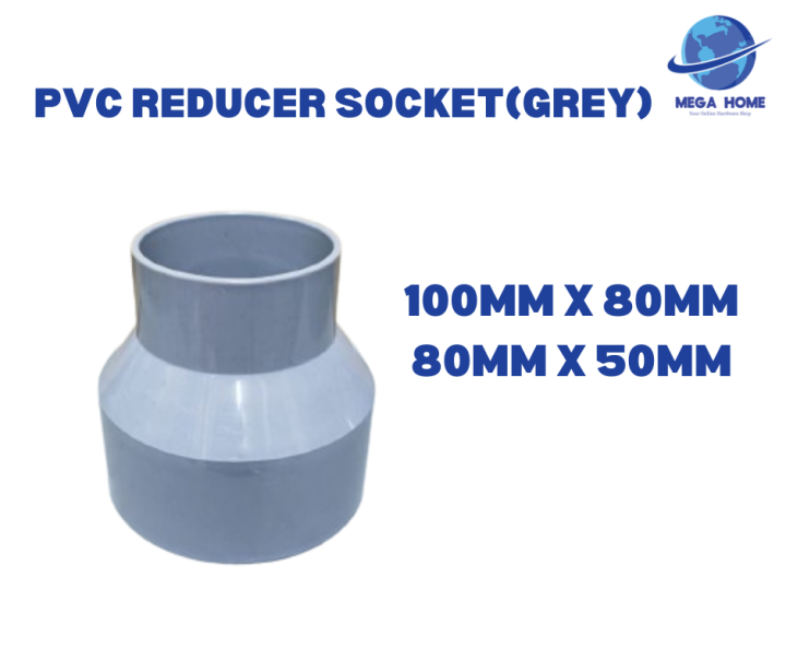 (READY STOCK) PVC REDUCEER SOCKET (100MM X 80MM),(80MM X 50MM) | Lazada