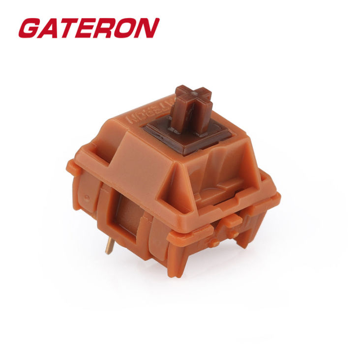 GATERON Cap V2 Golden Brown Keyboard Switches RGB LED Linear Pre Lubed ...
