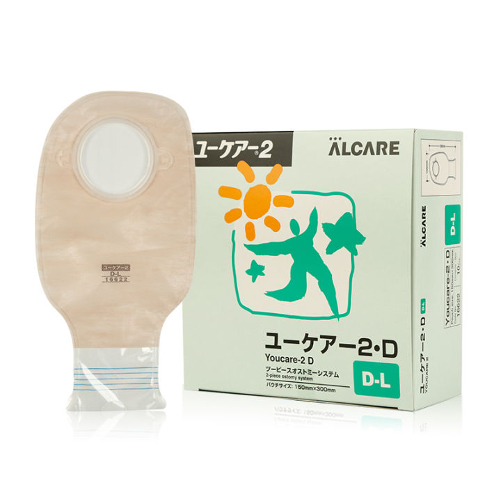 ALCARE Youcare 2D - Clear Stoma Colostomy/Ileostomy Bag (10 pieces ...