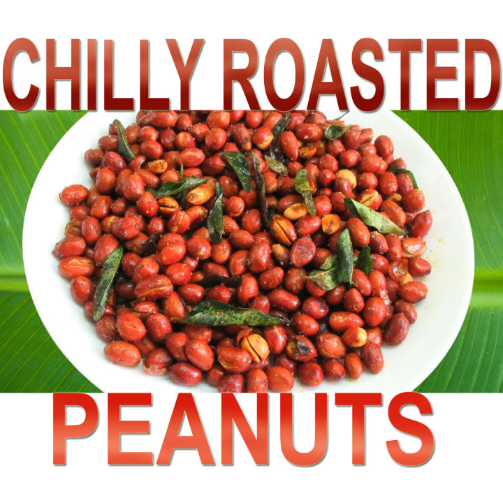 Spicy Madras Spicy Chilly Peanut Snacks...Mixed crispy Peanuts with Red ...