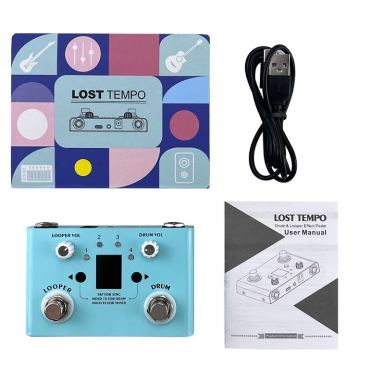 【Effects with Drums】M-VAVE Lost Tempo Loop Recording Effector Pedal ...