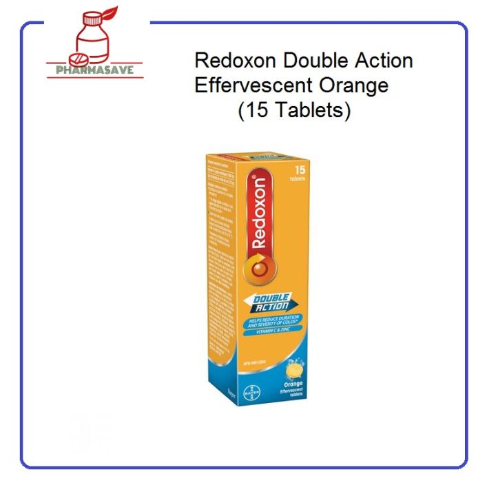 Redoxon Effervescent Double Action Vit.C & Zinc (15 Tablets ) | Lazada