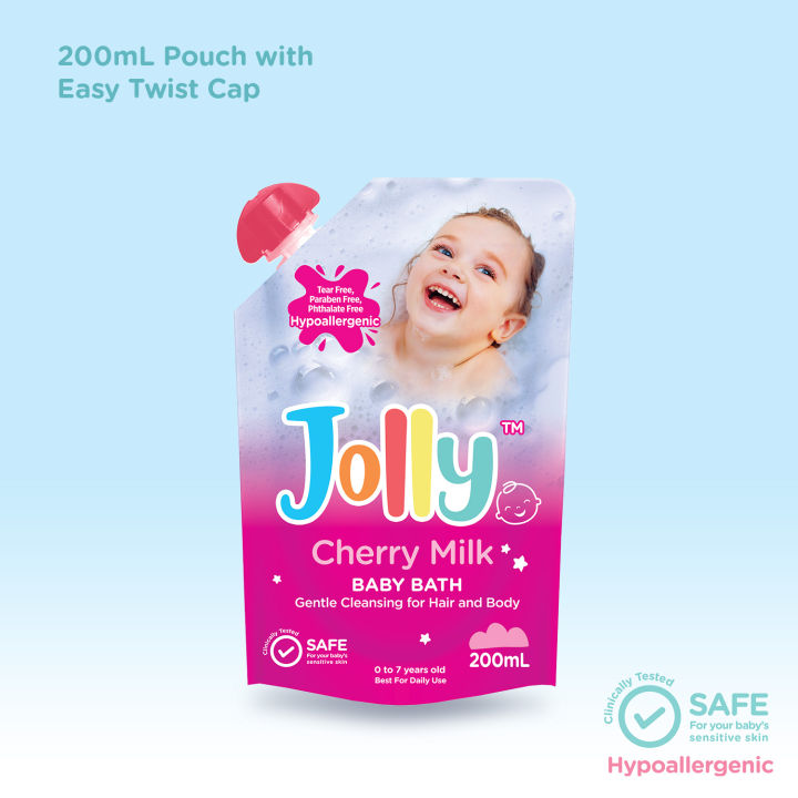 Jolly Baby Bath - Cherry Milk 200ml | Lazada PH