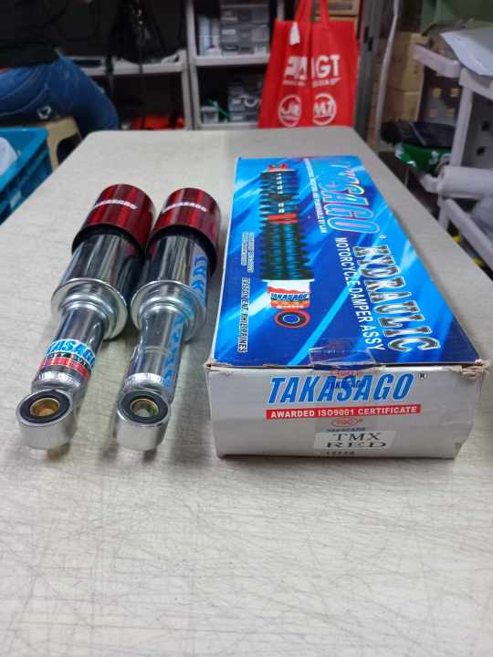 TAKASAGO SHOCKS PAIR/2PCS FOR MOTORCYCLE (AVAILABLE: BLUE, BLACK, RED ...