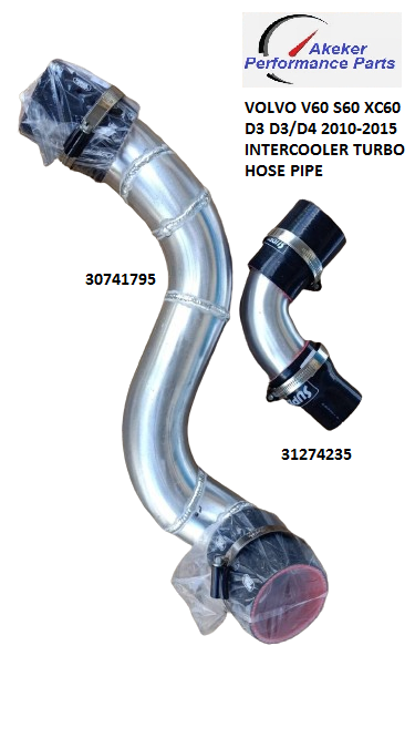 VOLVO V60 S60 XC60 D3 D3/D4 2010-2015 INTERCOOLER TURBO HOSE PIPE ...