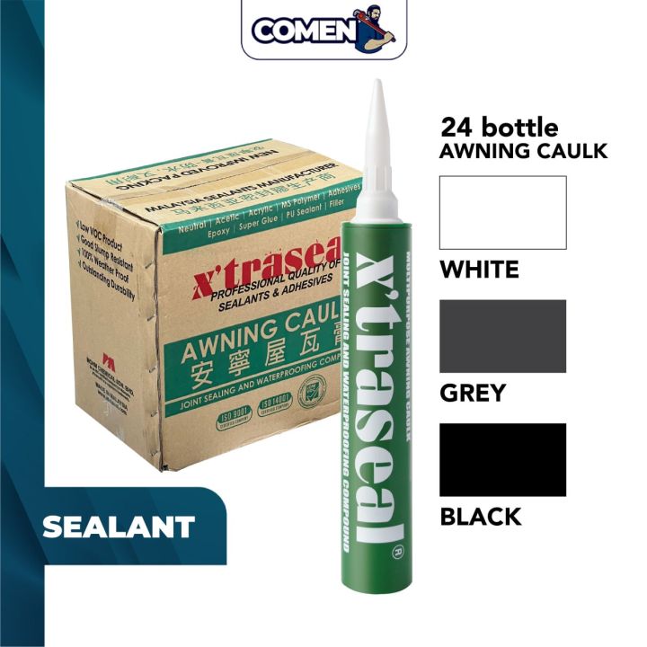 XTRASEAL Multipurpose Awning Caulk 400ML (24 Pcs/Box) Roofing Sealant ...