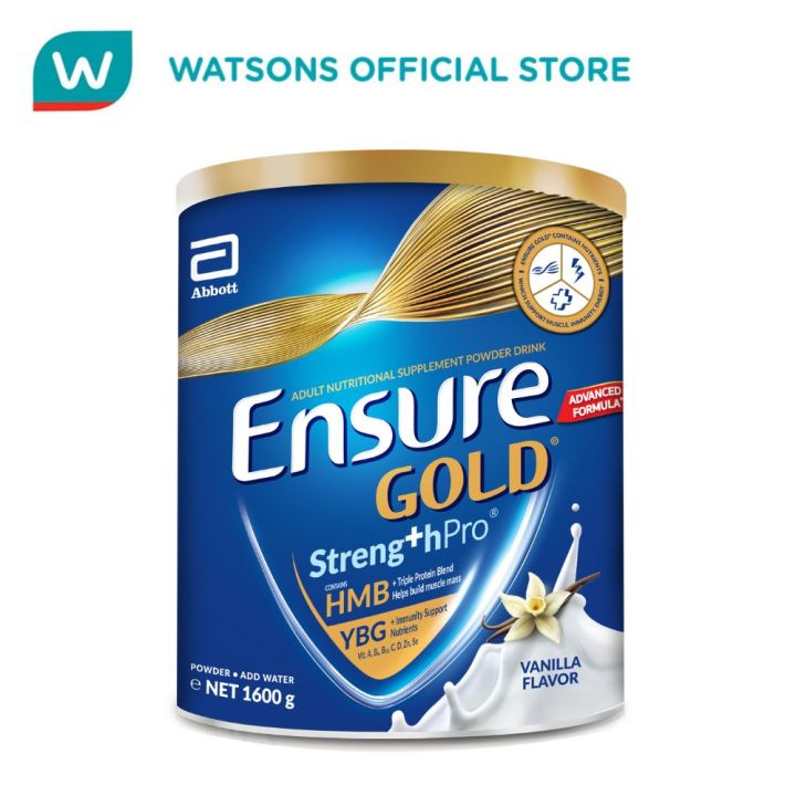 ENSURE Gold Vanilla 1.6kg Powdered Milk - Adult Supplement | Lazada PH