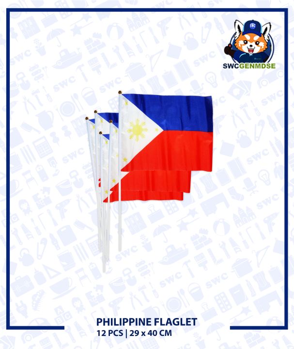 Philippine Flaglet | Mini National Flag of the Philippines 12 PCS ...