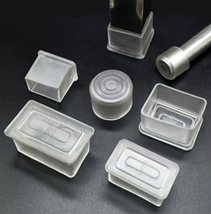 10-32mm Clear PVC Soft Rubber Pipe Sleeve Transparent Round Caps ...