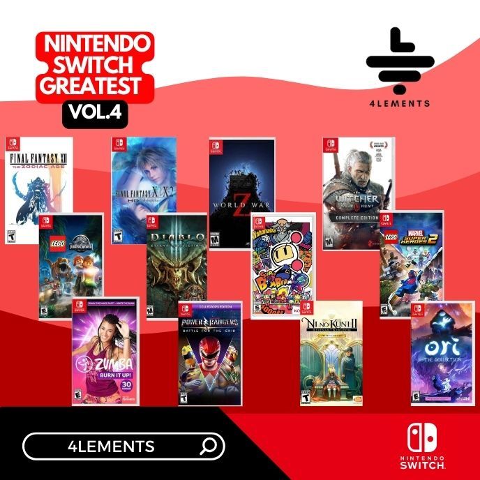 รวมเกมฮิต NINTENDO SWITCH GREATEST HITS VOL.4 | Lazada.co.th