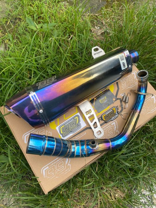 Knalpot Xmax 250 / 300 Fullset Original 99 Racing Exhaust type R7 ...