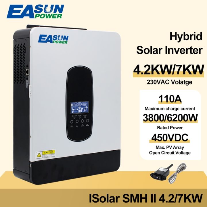 100% original EASUN POWER 7000VA 4200VA Hybrid Solar Inverter 48V Built ...
