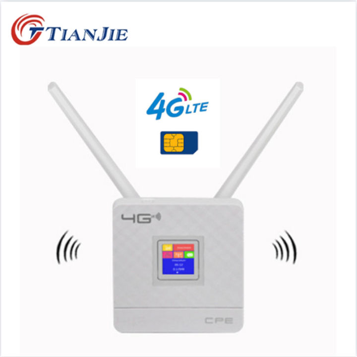 RJ45 WAN/LAN Router 4G WIFI LTE Unlock CPE 300Mbps Wireless SimCard ...