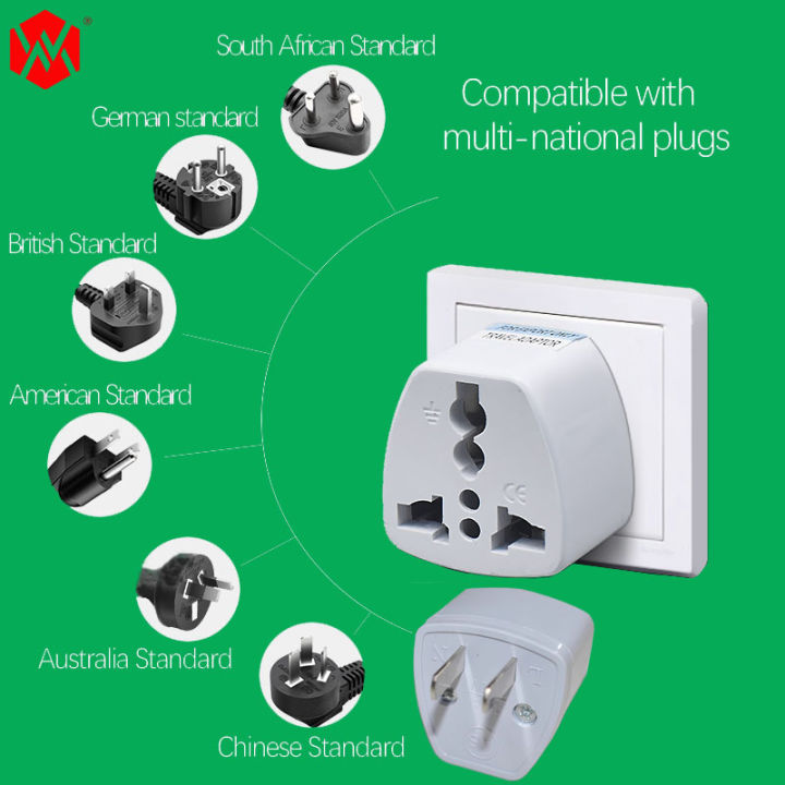 WM-075 US standard 2-pin to multi-country Universal Travel Adapter ...