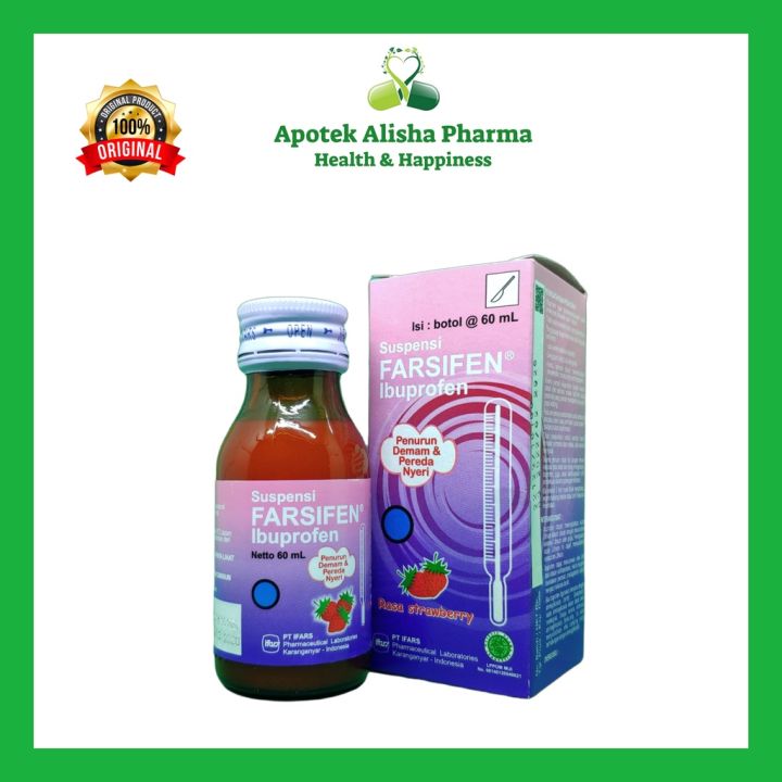 Farsifen Sirup 60ml 1 - 6 Botol Obat Penurun Panas Demam Anak | Lazada ...