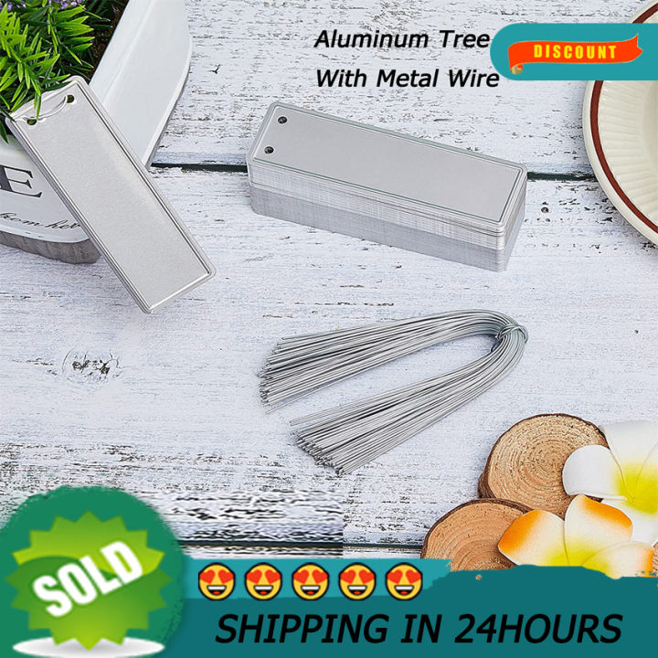 【Hot Sale】Aluminum Tree Label With Metal Wire Double-sided Written On ...