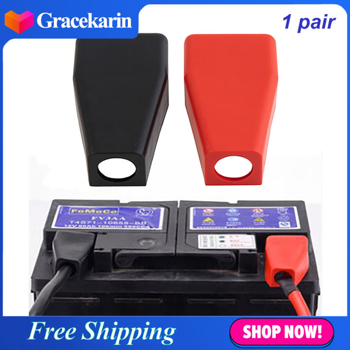 Universal Positive Battery Terminal Cover Useful Wire 2 Pcs Accessories ...
