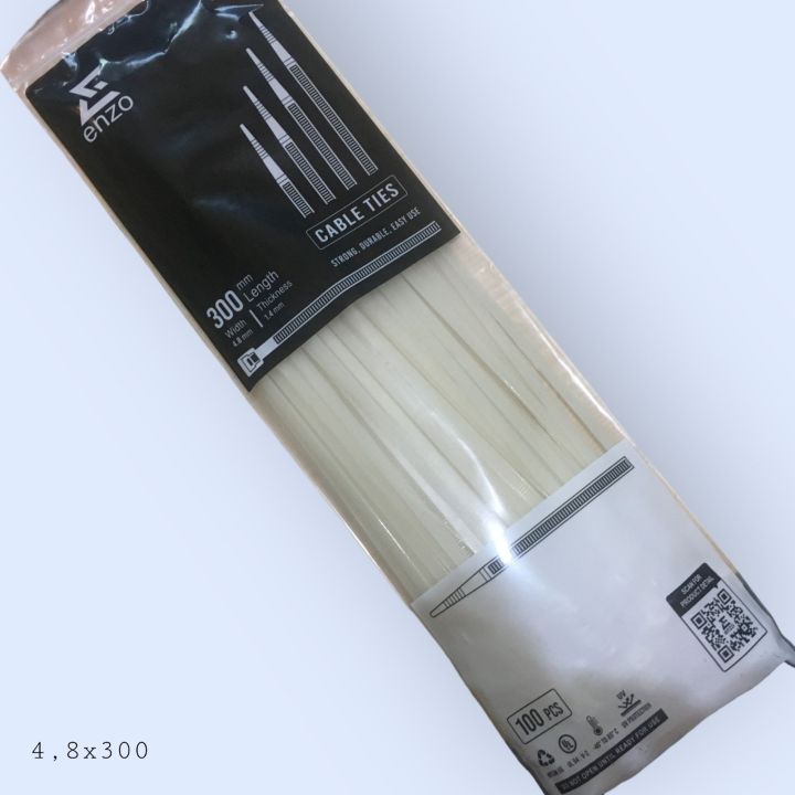 Cable ties merek Enzo ukuran 4,8x300 | Lazada Indonesia