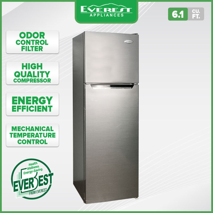 EVEREST 6.1 cu.ft Two Door Refrigerator| Non Inverter| Manual ...
