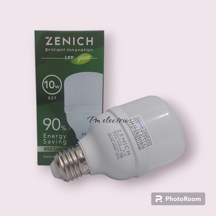 Lampu LED Zenich 10 Watt Bergaransi 1 Tahun - Nyala Terang dan ...