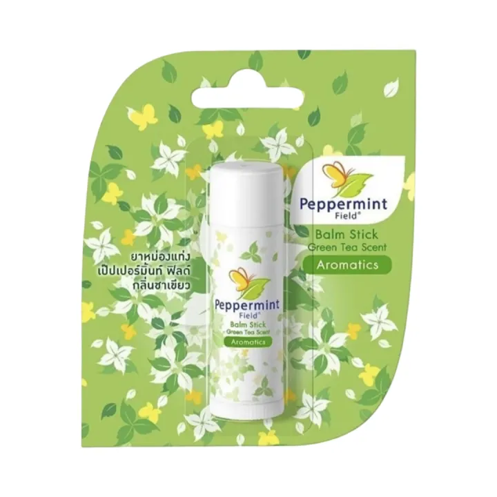 Peppermint Field Balm Stick Green Tea Scent Aromatics ยาหม่องแท่ง เป็ป ...