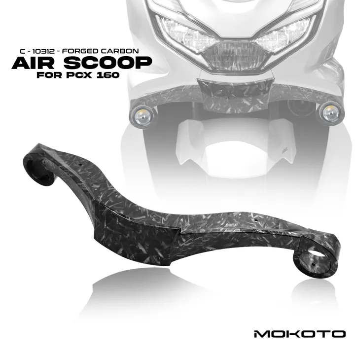MOKOTO PCX 160 V1 AIR SCOOP WINGLET COVER / MINI DRIVING LIGHT MOUNTING ...