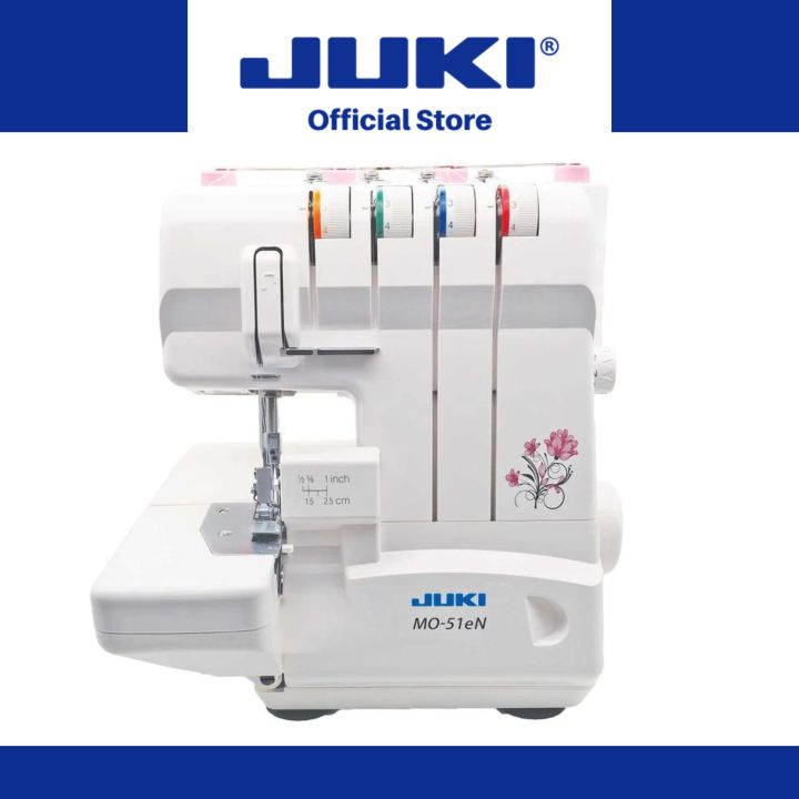 Juki MO-51eN 3/4 Threads Overlock or Edging Sewing Machine (White ...