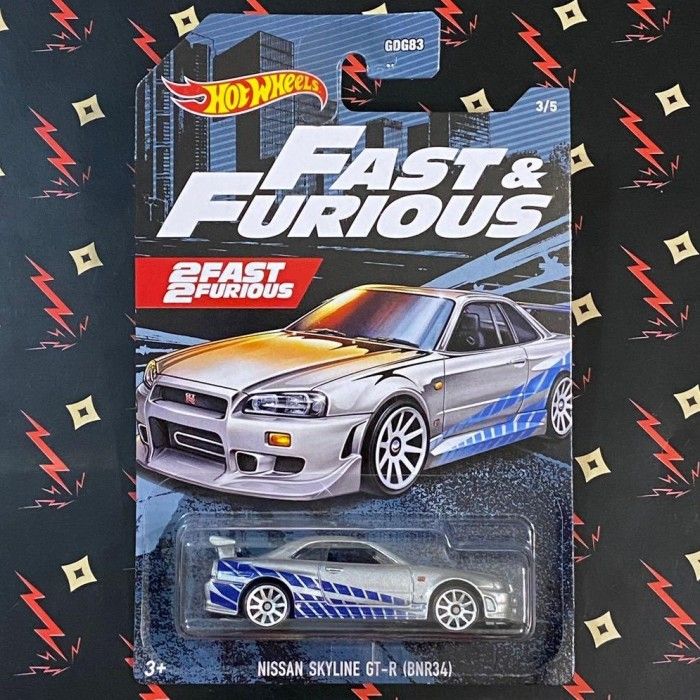 Hot Wheels Nissan Skyline GT-R BNR34 GTR R34 Fast & Furious 2021 ...