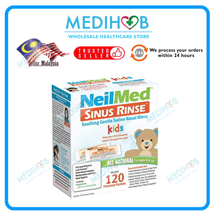 NEILMED Sinus Rinse For Sinus Rinse Paediatric Sachet 120s (EXP08/2026 ...
