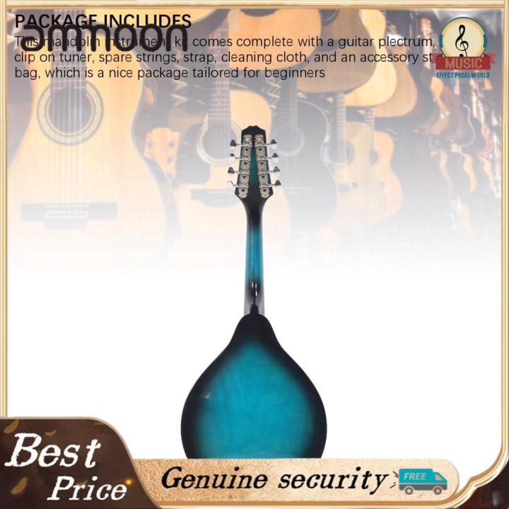 Mandolin Instrument Complete 8 String Mandolin Open Gear Hard for ...