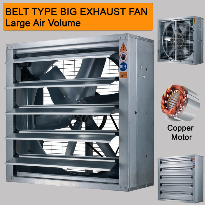 3H Kipas Ekzos Industri Logam Belt Type Motor Copper (Square) / Heavy ...