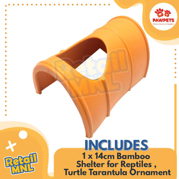 Retailmnl High Quality Bamboo Cave Hideout for Amphibian, Reptiles and ...