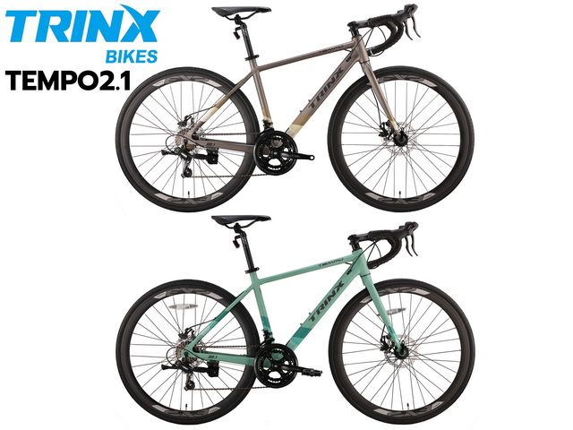 TRINX Tempo 2.1 จักรยานเสือหมอบ เฟรมอลูมิเนียม Shimano Tourney 7 speed ...